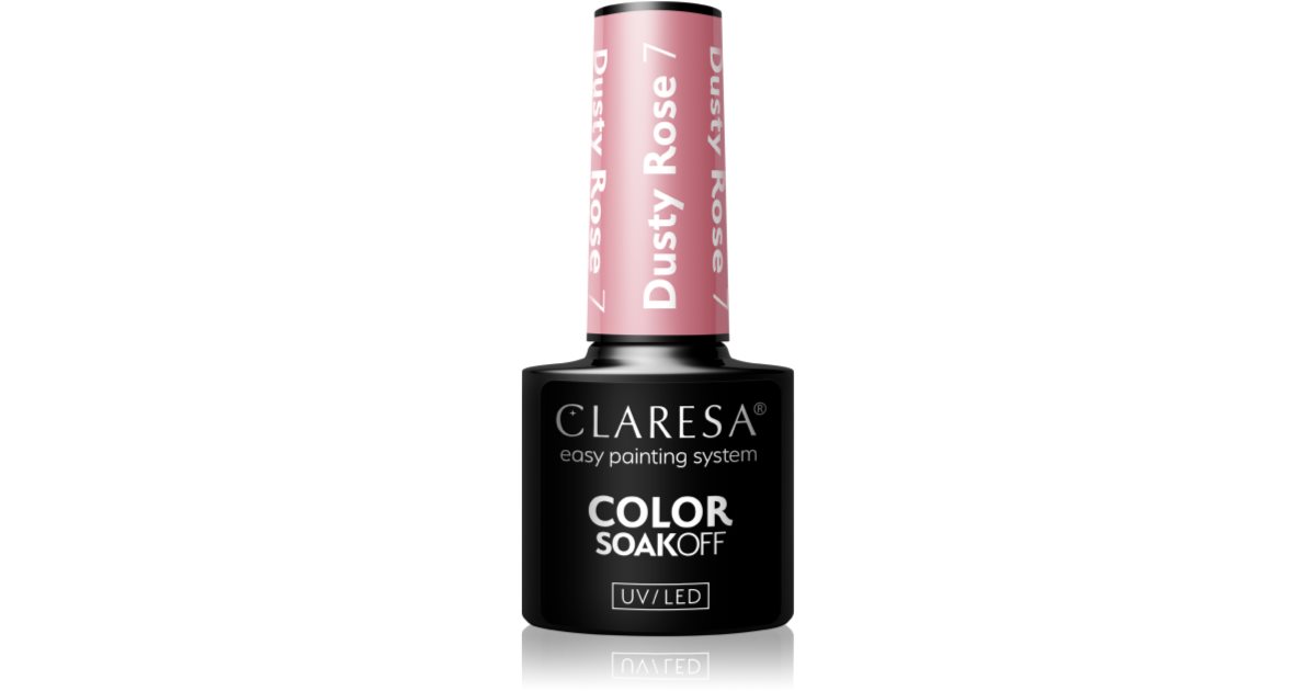 Claresa SoakOff UV/LED Color Dusty Rose vernis à ongles gel | notino.fr