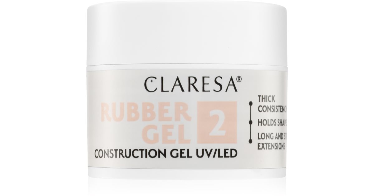 Claresa Rubber Gel Construction Gel UV/LED lengthening gel nail polish ...