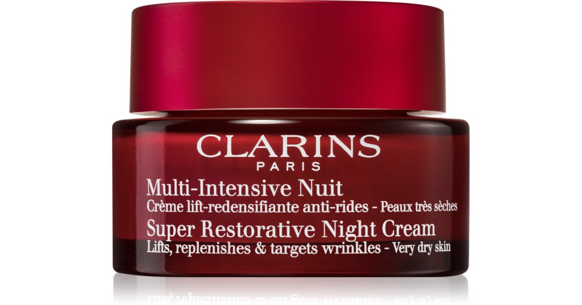 Clarins Super Restorative Night Cream crema de noche para pieles secas ...