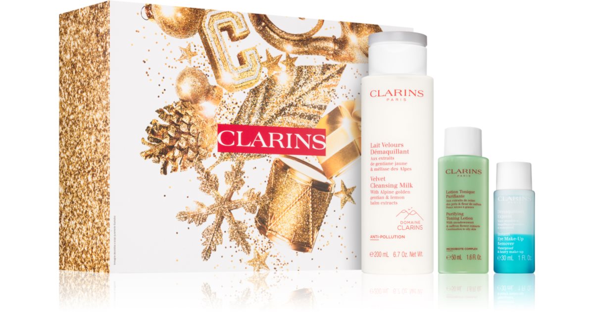 Clarins Cleansing Collection coffret para limpeza facial perfeita ...
