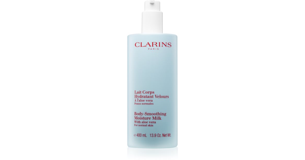 Clarins Body-Smoothing Moisture Milk with Aloe Vera softening and ...