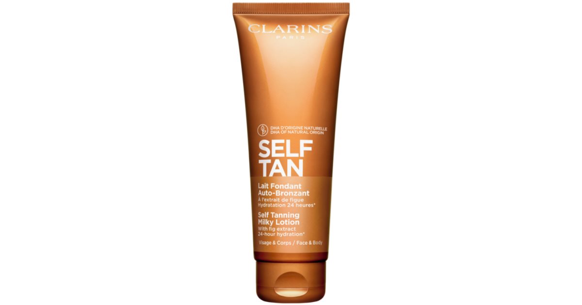 Clarins Self Tan Milky Lotion lait auto-bronzant corps et visage ...