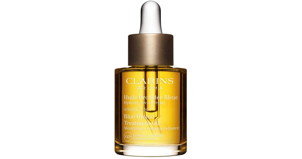 Clarins Blue Orchid Treatment Oil aceite facial antioxidante día y ...
