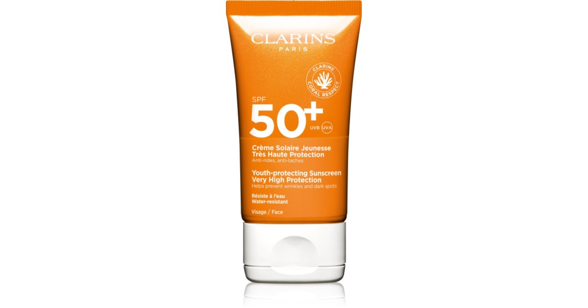 Clarins Sun Care Youth-Protecting Sunscreen opalovací krém na obličej ...