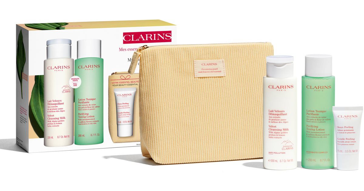 Clarins Cleansing Essentials Combination Skin подаръчен комплект (за смесена кожа) | notino.bg