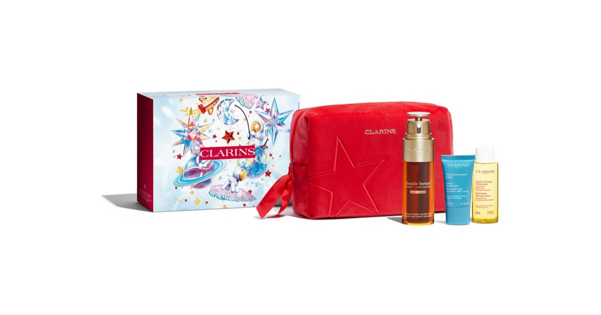 Clarins Double Serum Light Collection dárková sada (pro hydrataci a ...