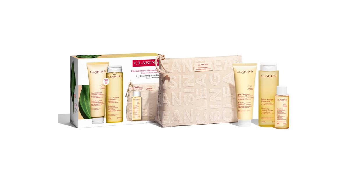 Clarins Cleansing Essentials Normal Skin coffret cadeau pour un ...