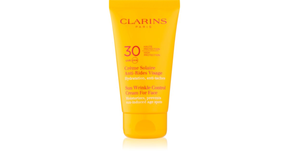 Clarins Sun Protection Sun Wrinkle Control Cream For Face SPF 30 ...