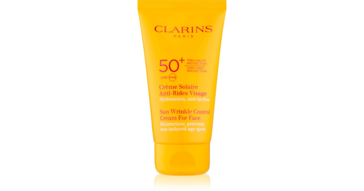 Clarins Sun Protection Sun Wrinkle Control Cream For Face SPF 50 ...