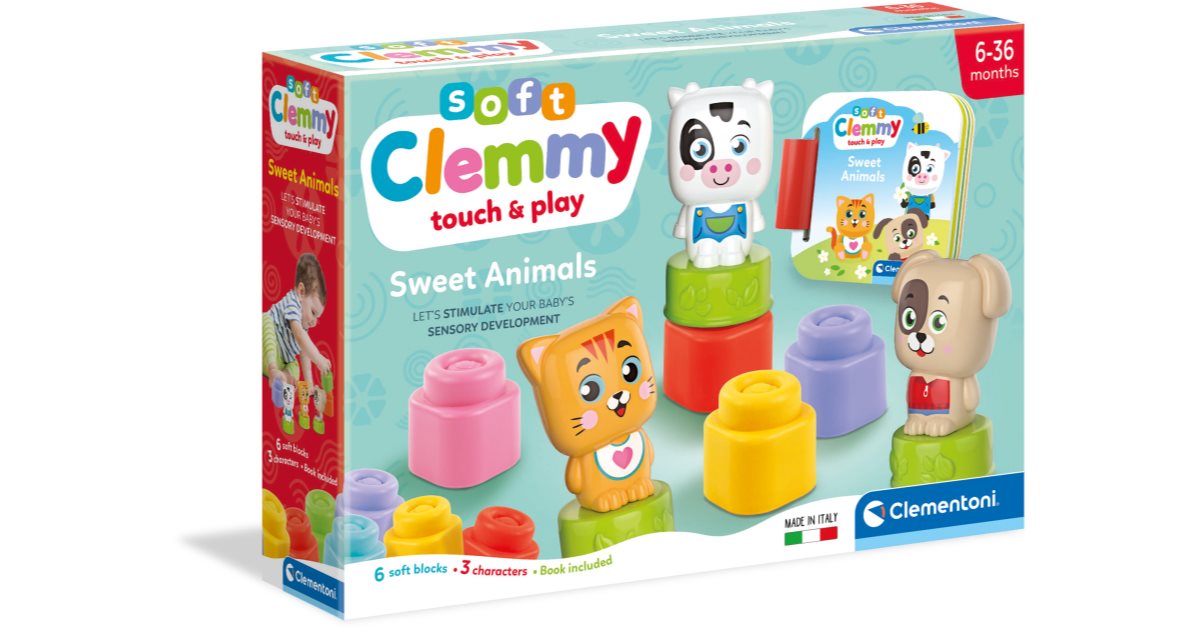 Clementoni Clemmy Sweet Animals conjunto de brinquedos | notino.pt