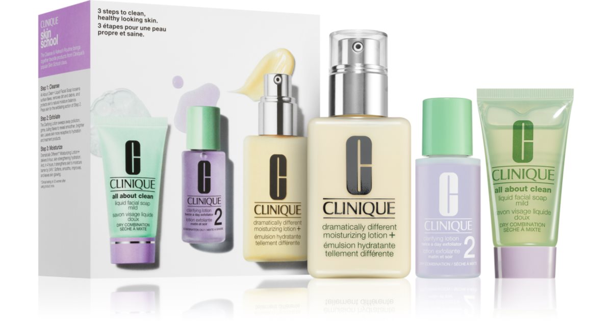 Clinique 3-Step Skin Care Kit coffret cadeau | notino.be