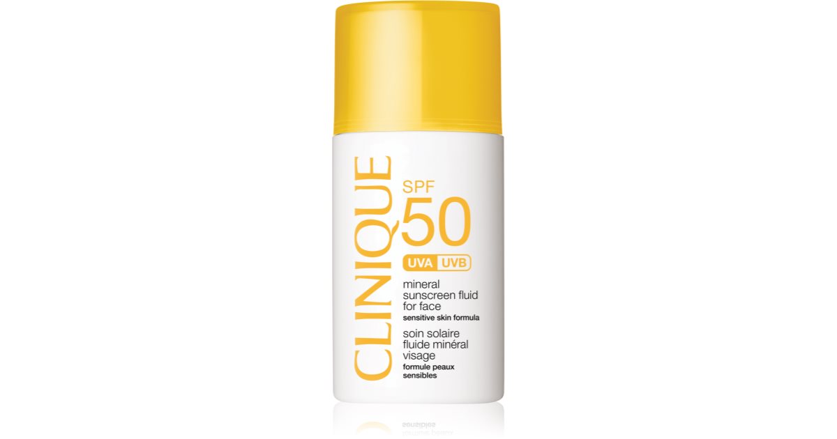 Clinique Sun SPF 50 Mineral Sunscreen Fluid For Face mineralny fluid do ...