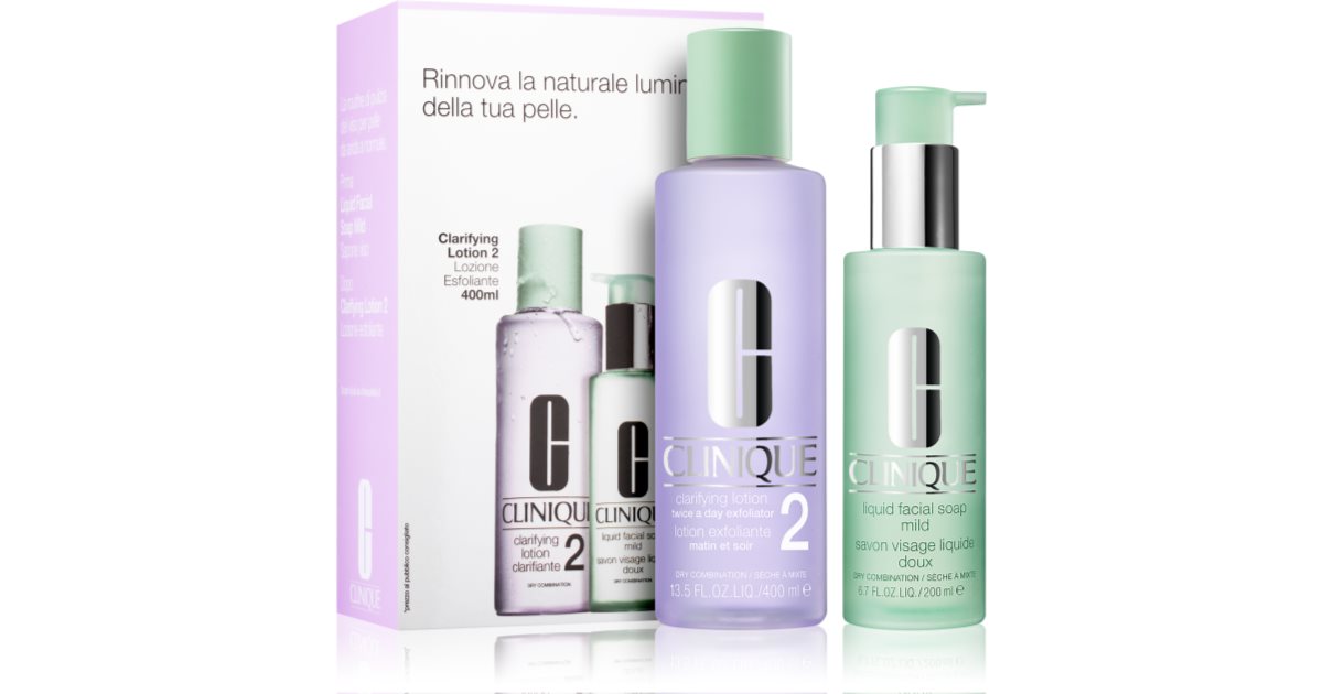 Clinique 3 Steps ensemble II.(pour peaux sèches et mixtes) pour femme ...