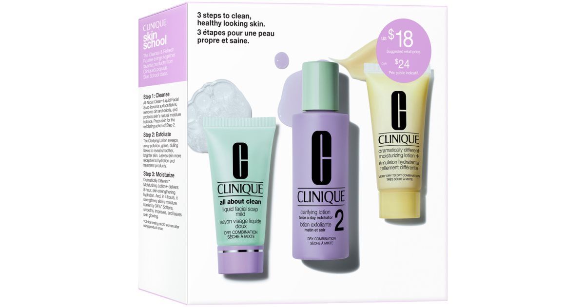 Clinique 3-Step Skin Care Kit Skin Type 2 gift set for perfect skin ...