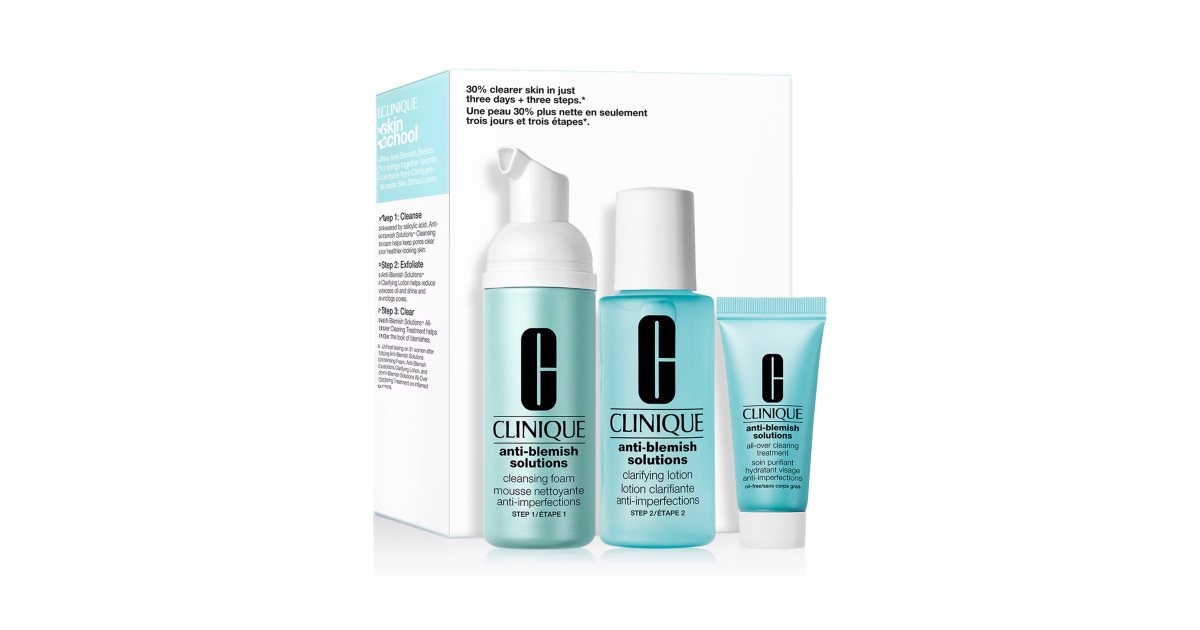 Clinique Anti-Blemish Solutions™ Mini Kits Gift Set for problem skin ...