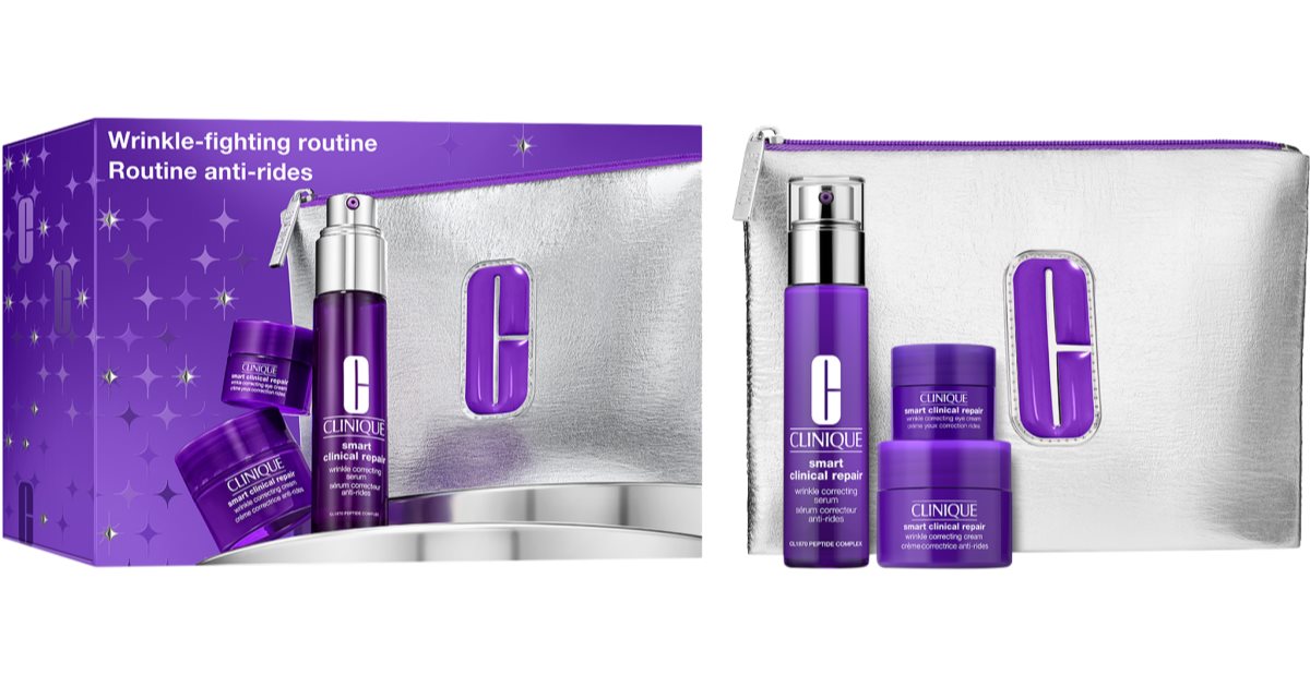 Clinique Holiday Wrinkle Fighting Routine Christmas gift set with anti ...