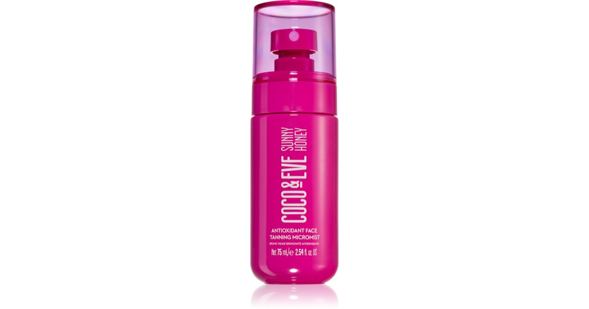 Coco & Eve Sunny Honey Antioxidant Face Tanning Micromist self-tanning ...