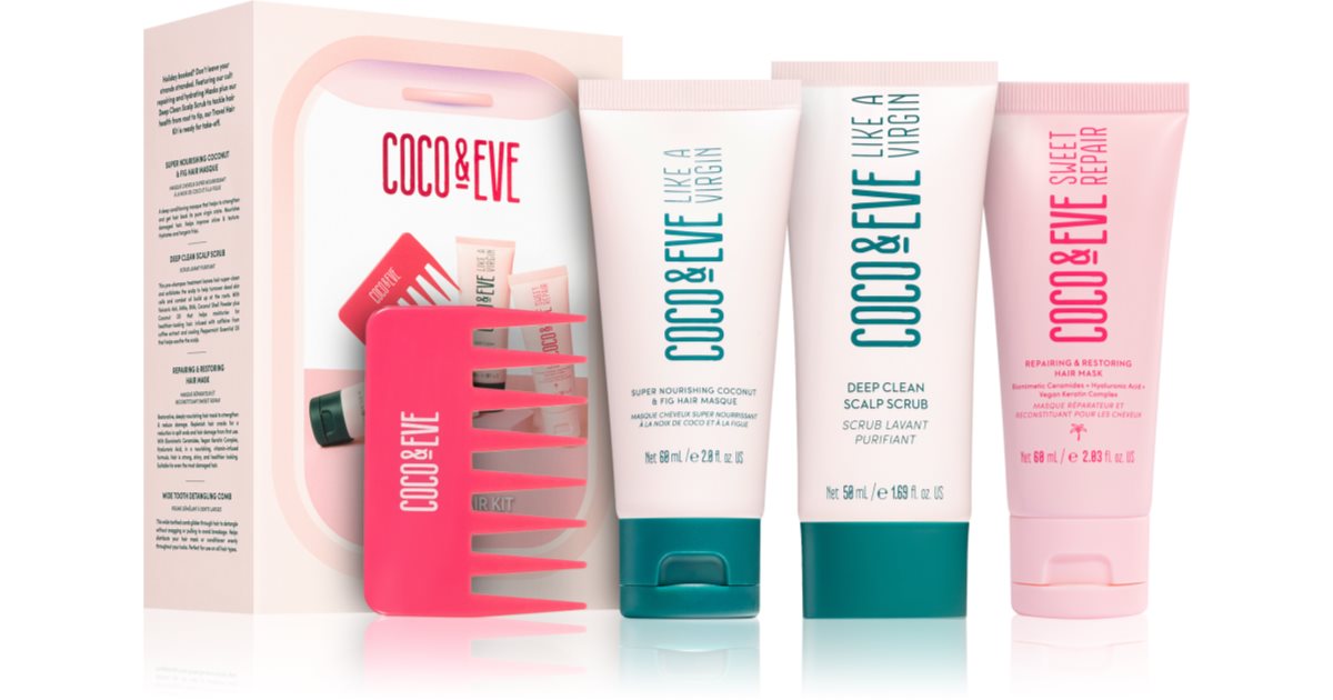 Coco & Eve Travel Hair Kit travel set for hair | notino.co.uk