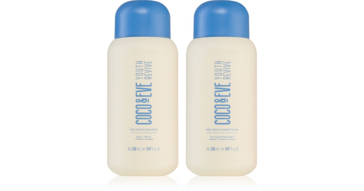 Coco & Eve Youth Revive Pro Youth Hair Duo Kit set for shiny and soft ...