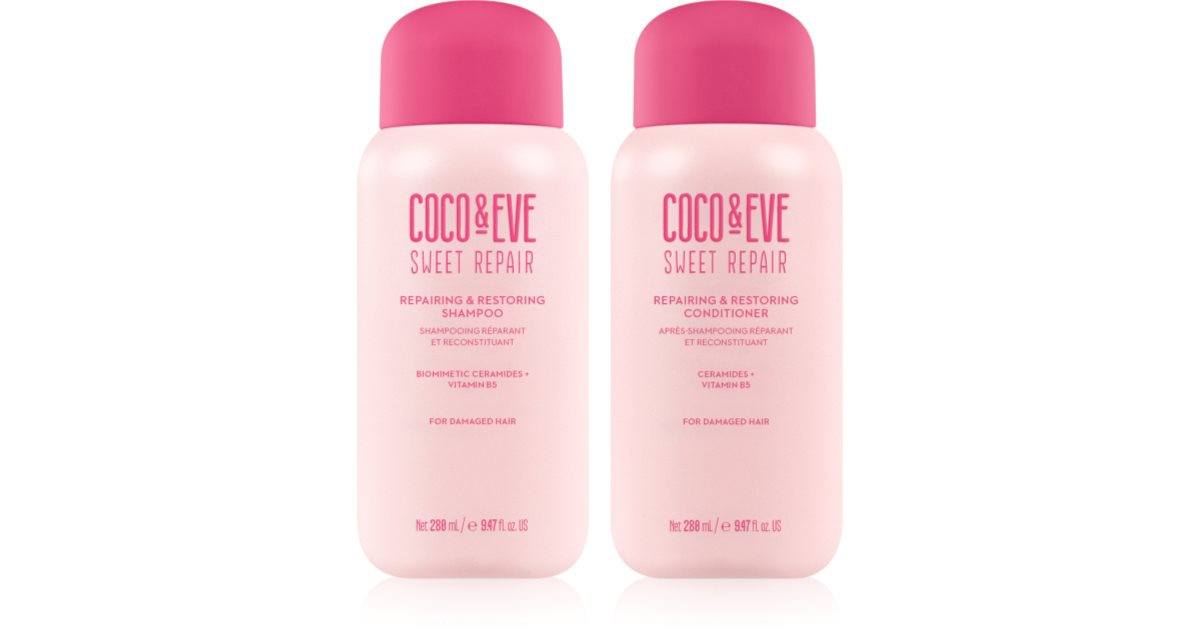 Coco & Eve Sweet Repair Hair Rehab Kit set for damaged and colour ...