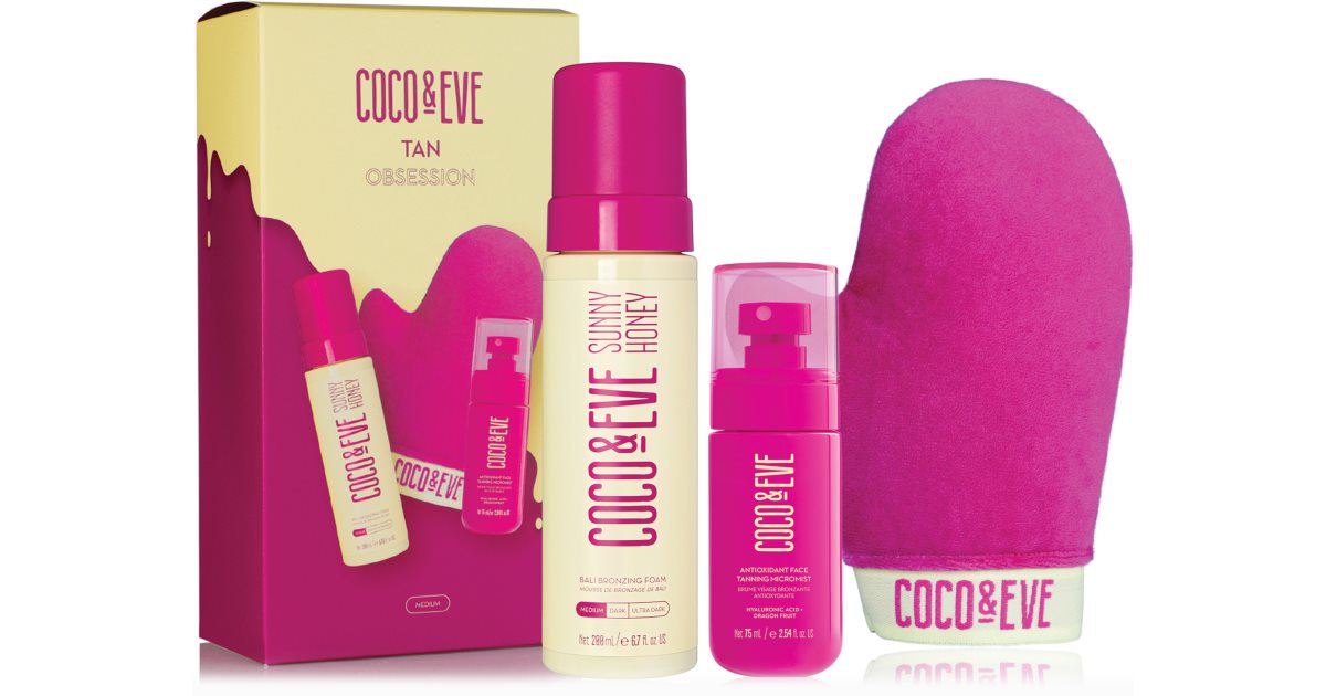 Coco & Eve Sunny Honey Tan Obssesion perfect tanning set | notino.ie