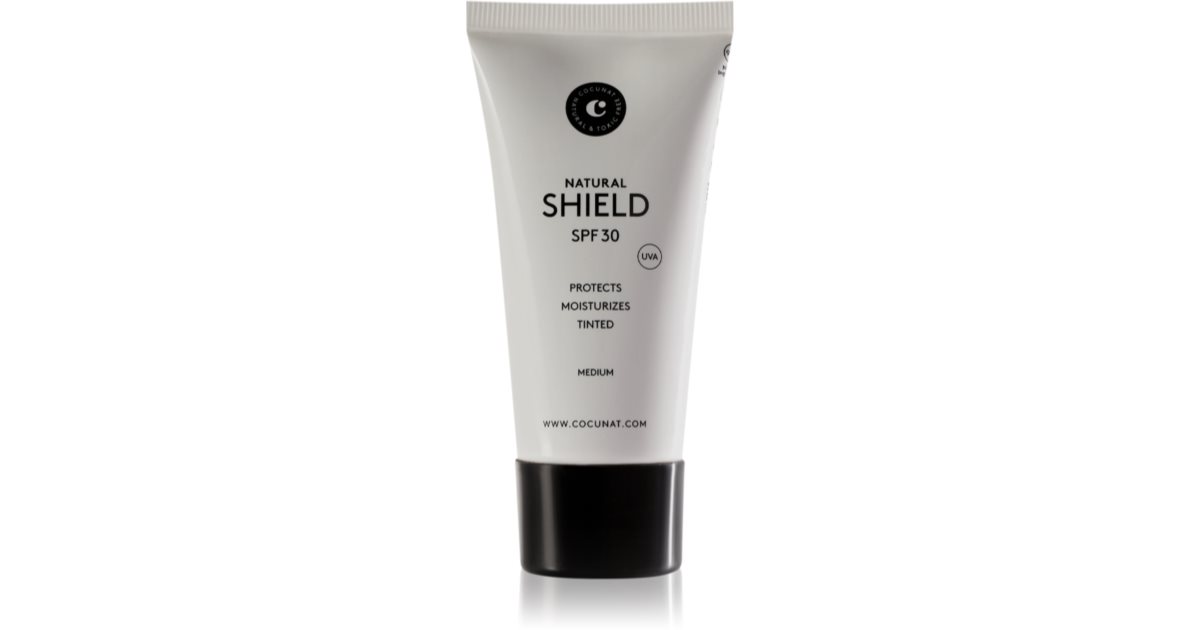 Cocunat Natural Shield protective tinted cream for the face SPF 30 ...