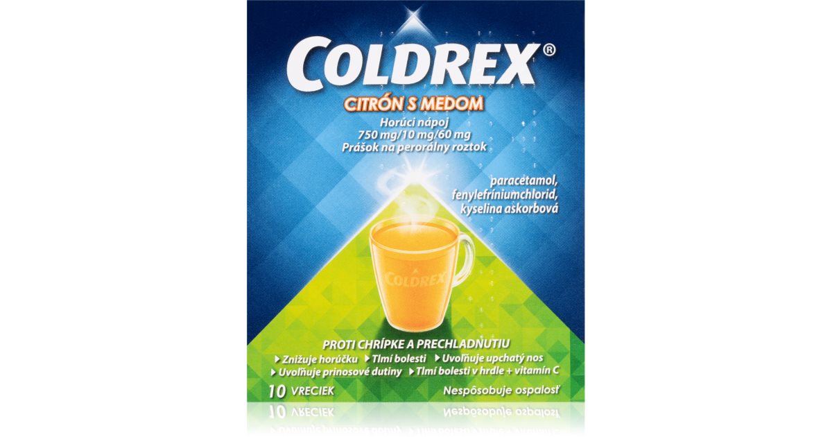 Coldrex Coldrex HOT REM Med a Citron prášok pre perorálny roztok pri ...