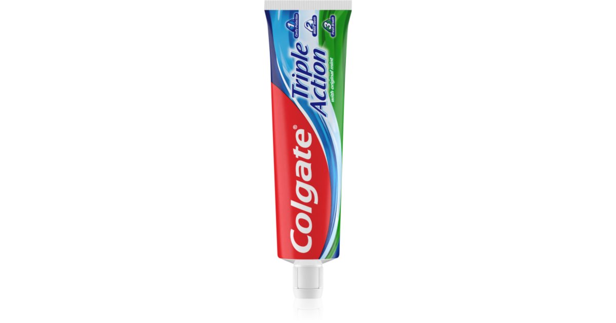 Colgate Triple Action Original Mint Toothpaste against tooth decay ...