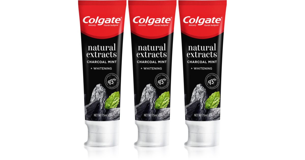 Colgate Natural Extracts Charcoal + White pasta de dientes blanqueadora ...