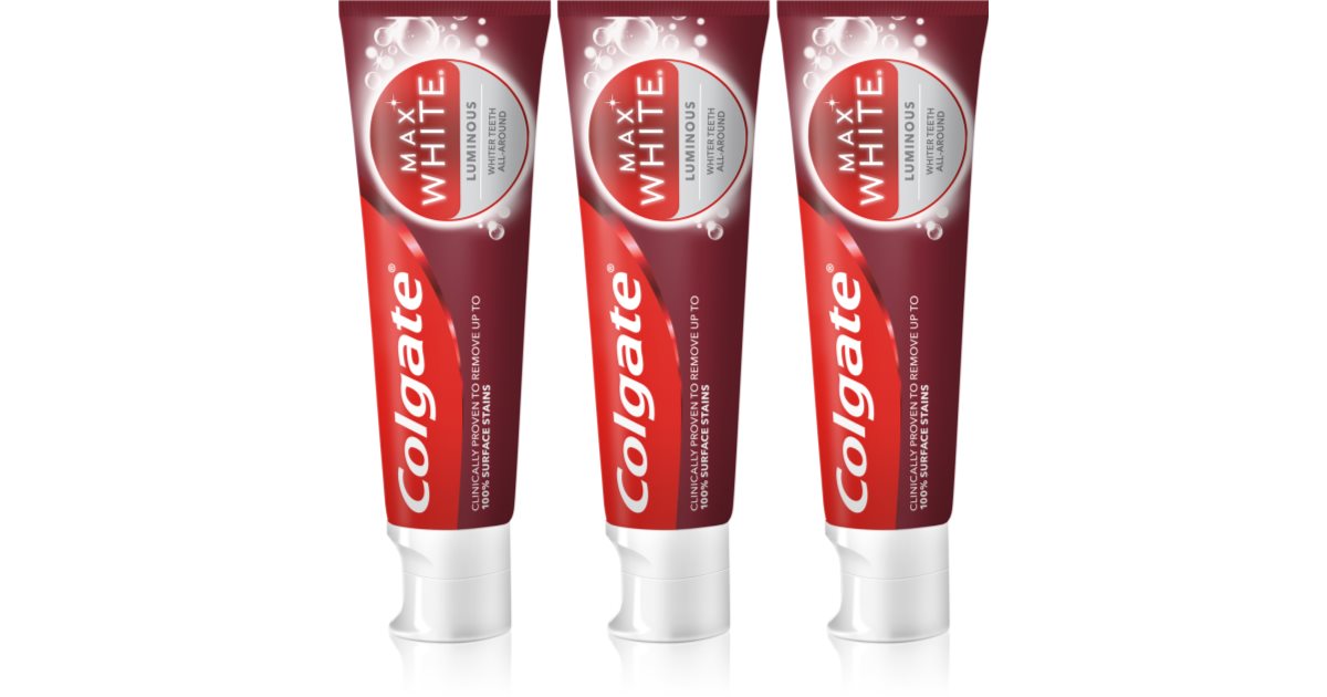 Colgate Max White Luminous dentifricio per denti bianchi e splendenti ...