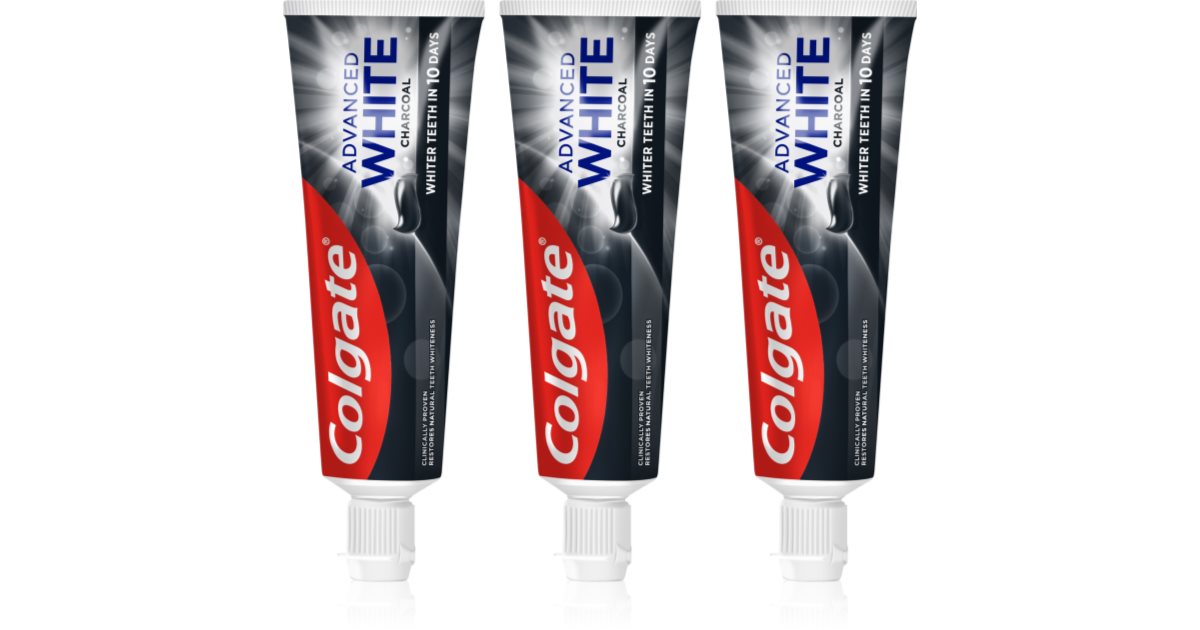 Colgate Advanced White Charcoal dentifrice blanchissant au charbon ...