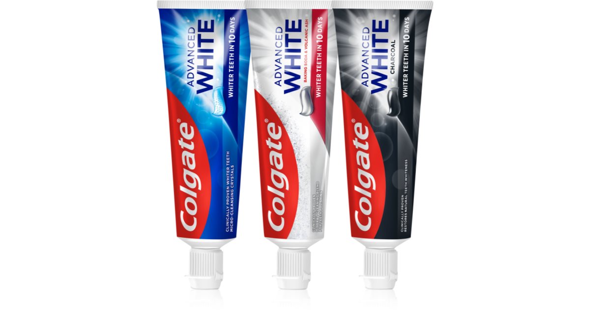 Colgate Advanced White Mix Trio whitening toothpaste | notino.co.uk