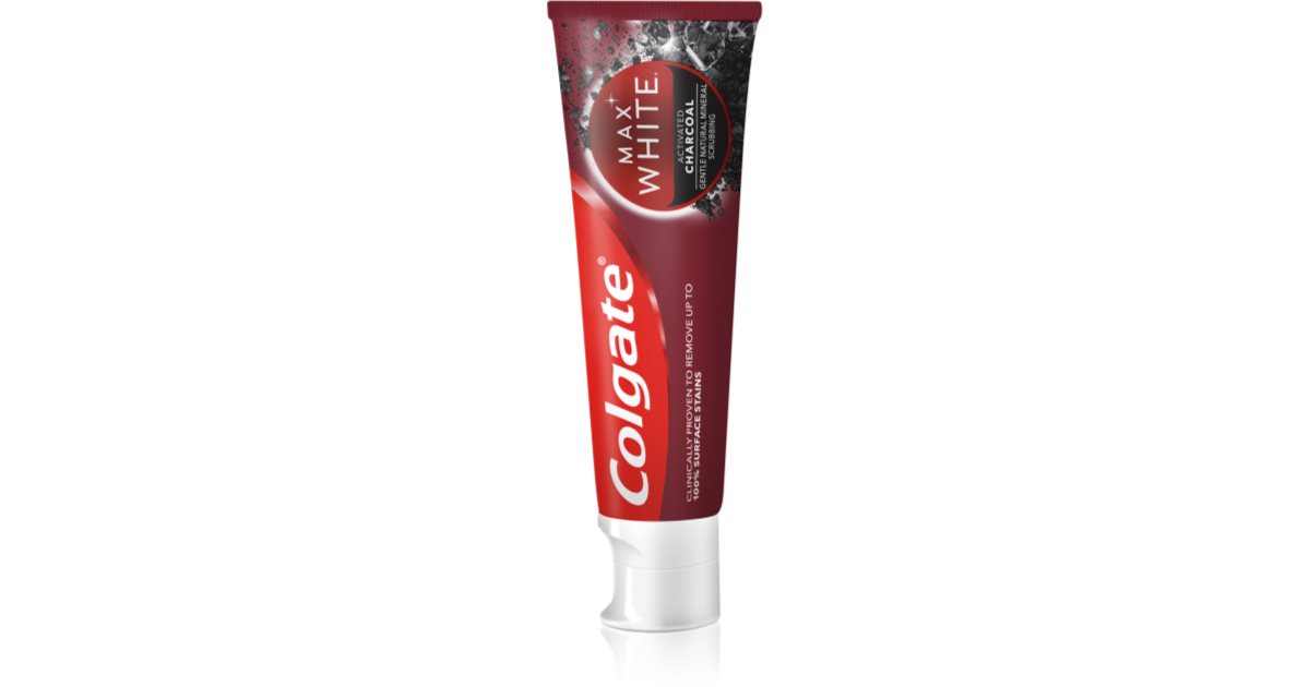 Colgate Max White Charcoal whitening toothpaste with activated charcoal ...