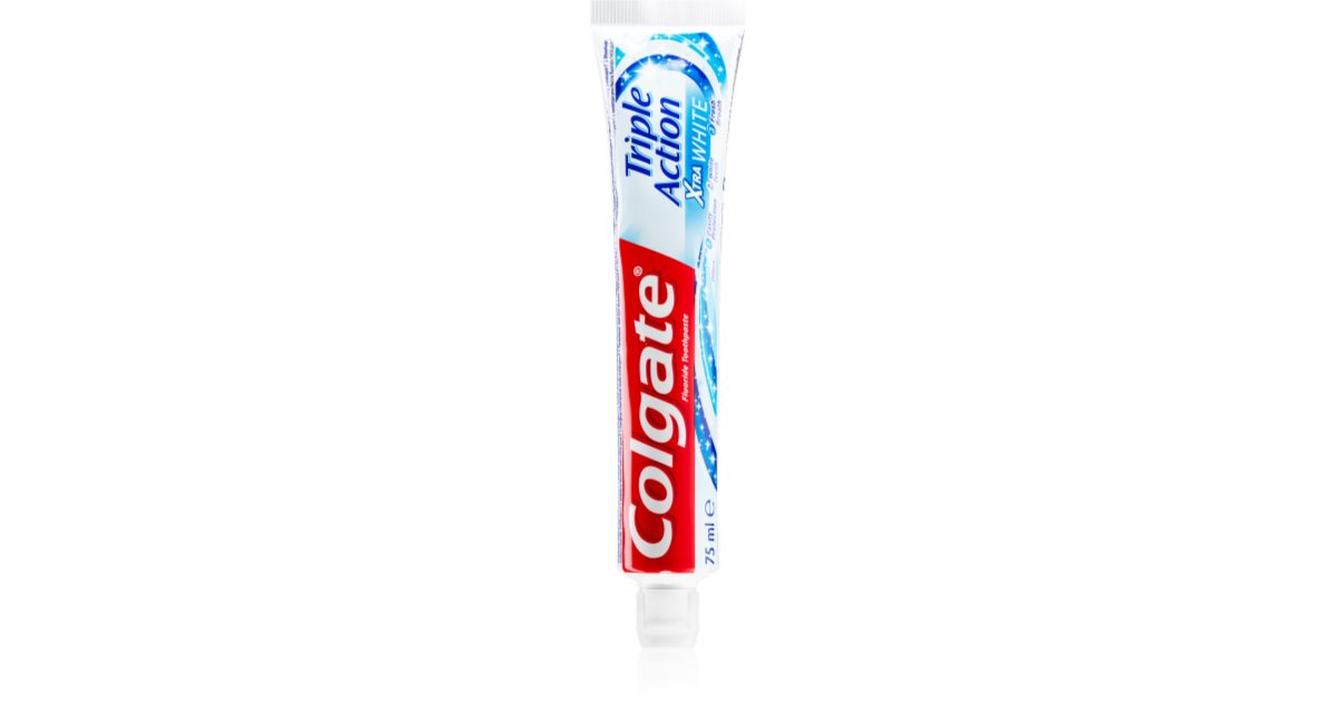 Colgate Triple Action Xtra White Whitening Toothpaste with Fluoride ...