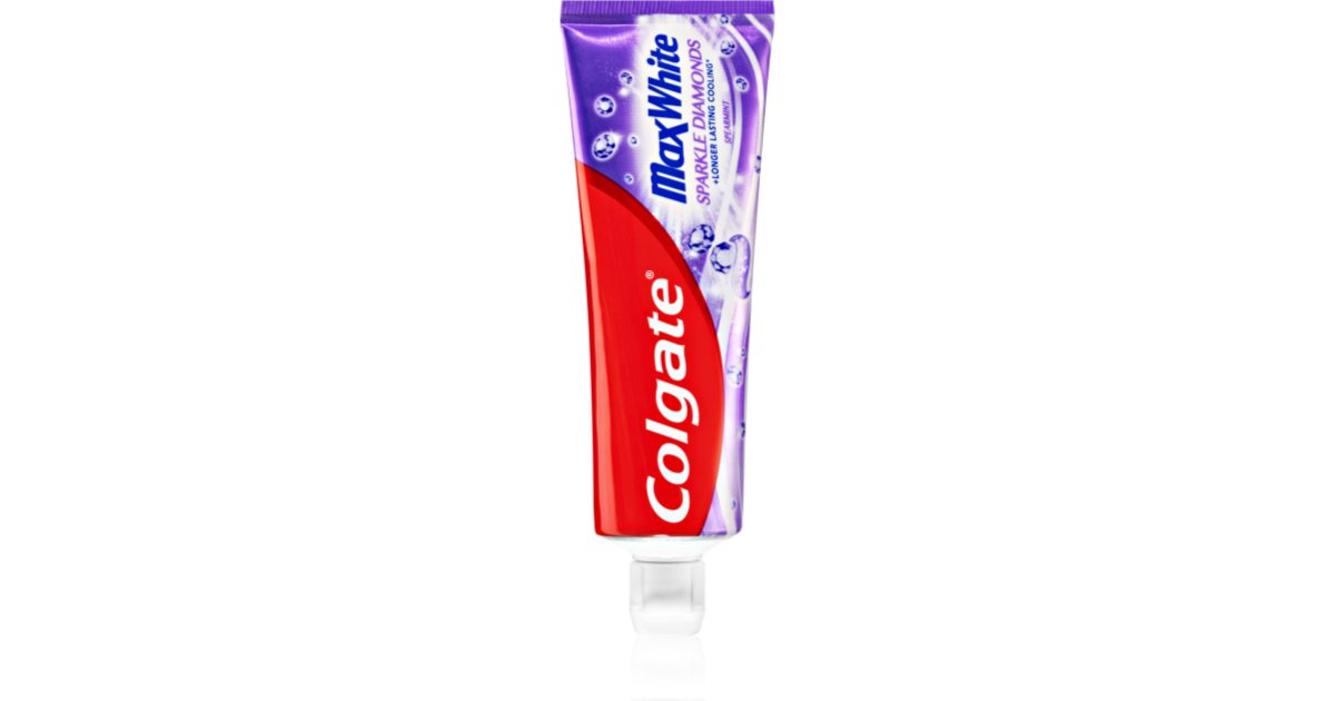 Colgate Max White Sparkle Diamonds whitening toothpaste with fluoride ...