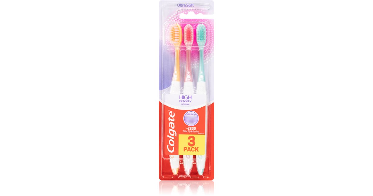 Colgate High Density 3 pack spazzolino da denti ultra soft | notino.it