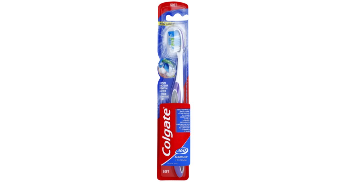 Colgate 360° Surround + Whitening Toothbrush Soft | notino.dk