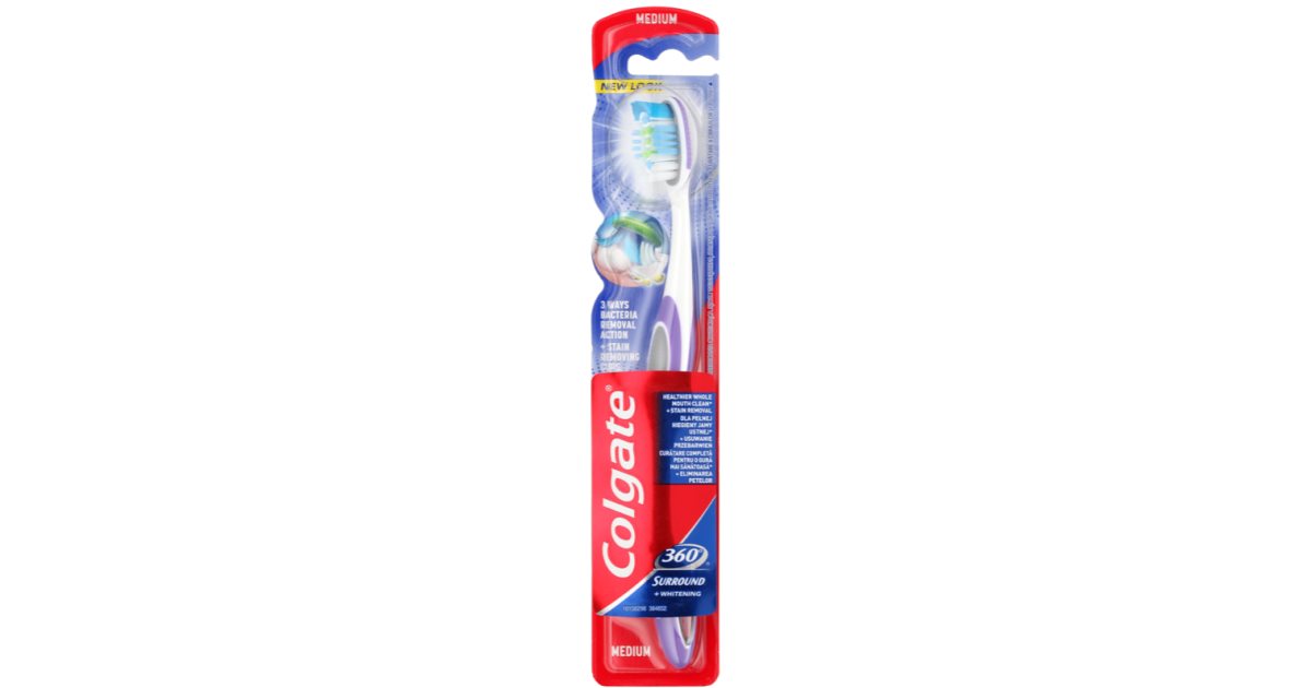 Colgate 360° Surround + Whitening spazzolino da denti medium | notino.it