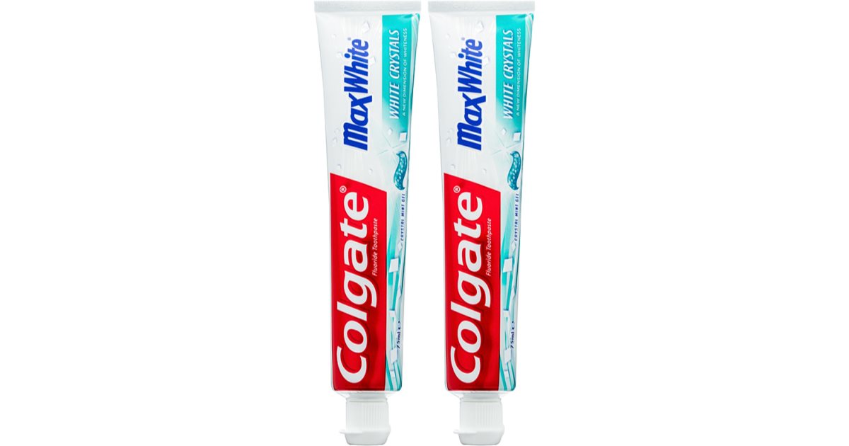 Colgate Max White White Crystals Bleaching Zahngel für frischen Atem