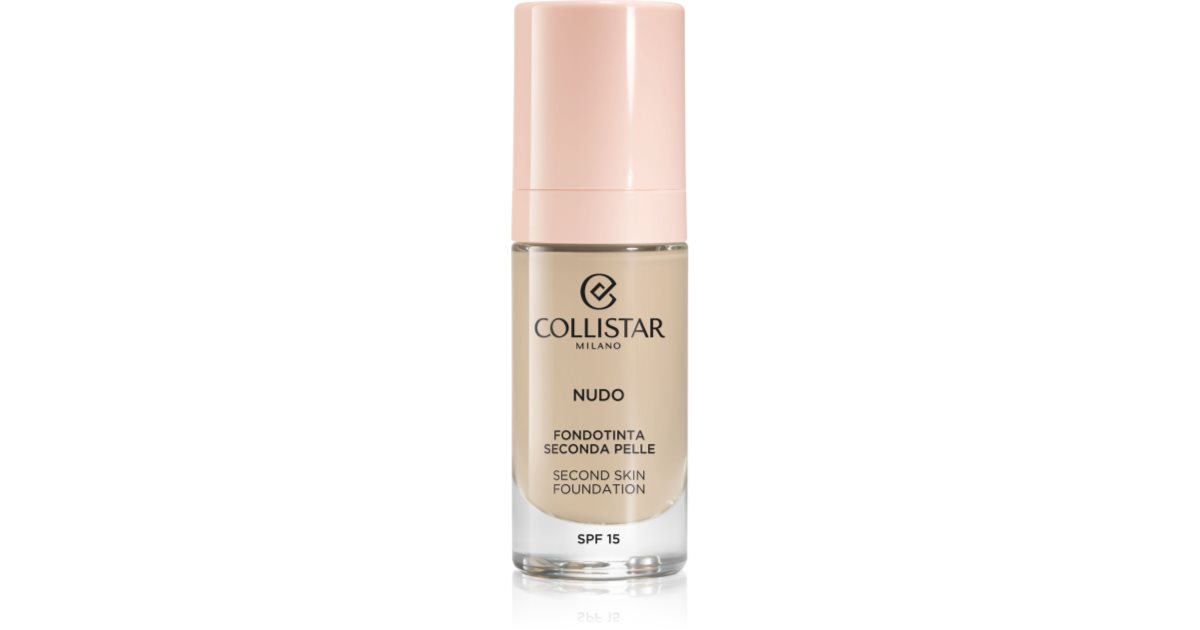 Collistar NUDO Second Skin Foundation SPF 15 rozjasňujúci hydratačný ...