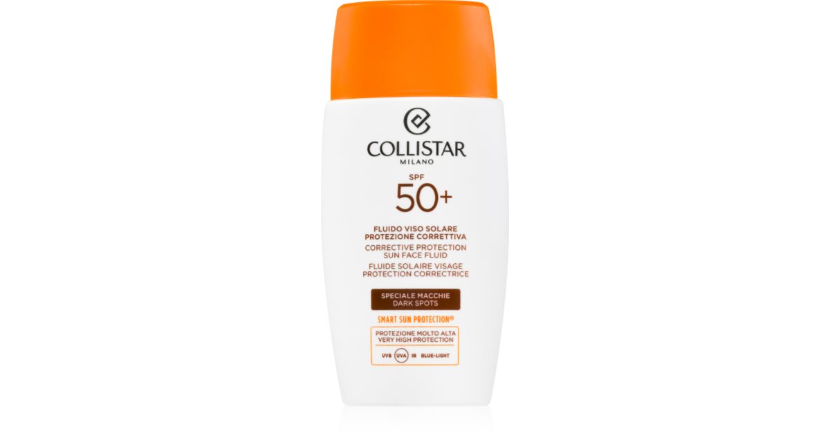 Collistar CORRECTIVE PROTECTION SUN FACE FLUID SPF50+ lozione abbronzante per il viso SPF 50 ...