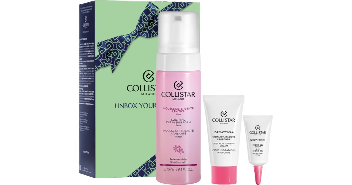 Collistar Cleansing Mousse Face Gift Set Gift Set for clear and healthy ...