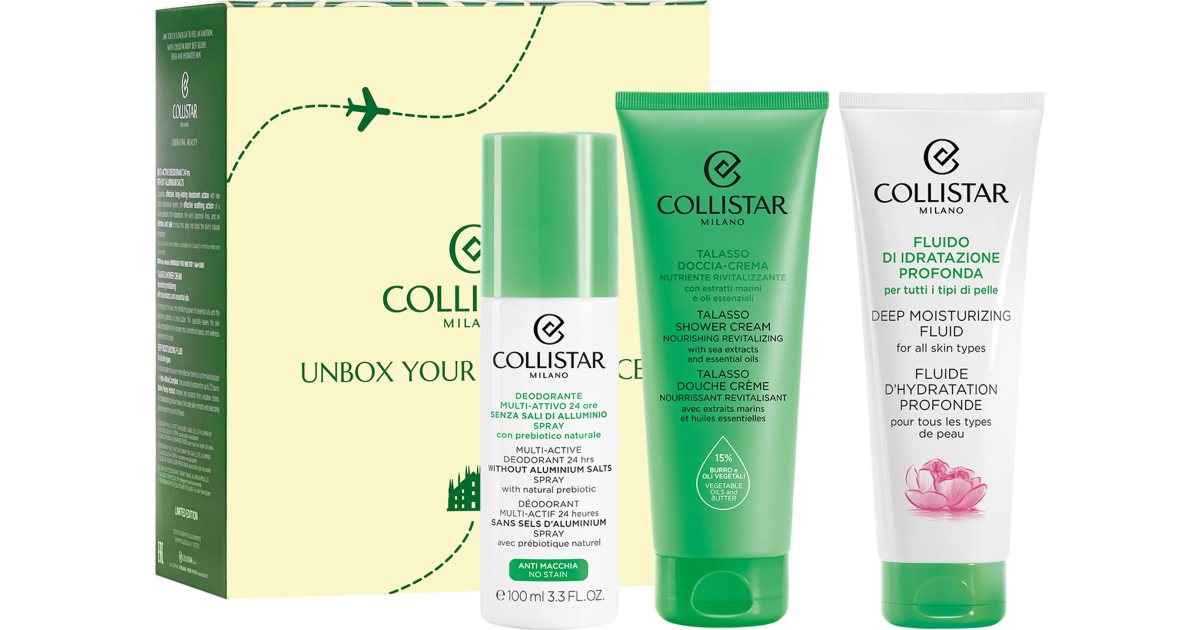 Collistar Deep Moisturizing Fluid Travel Kit gift set | notino.co.uk