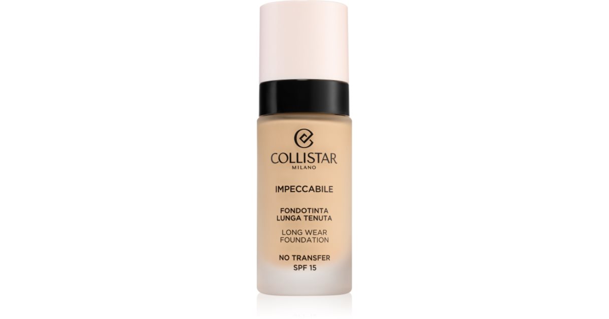 Collistar Impeccabile Long Wear Foundation long-lasting foundation ...