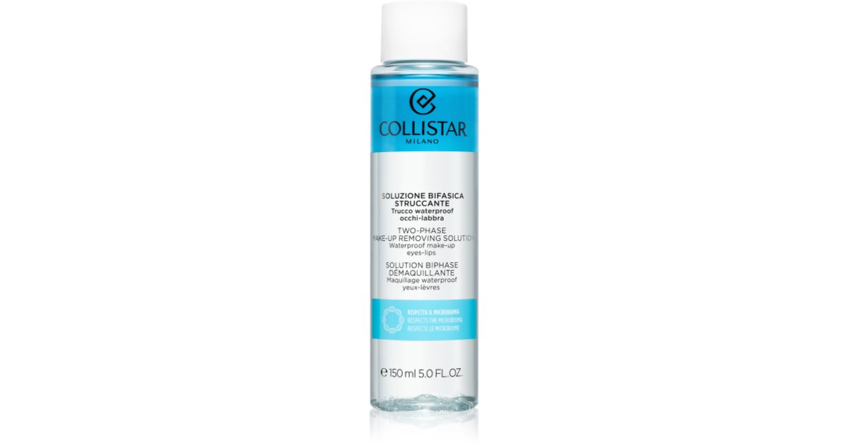 Collistar Two-phase Make-up Removing Solution Two-Phase Makeup Remover ...