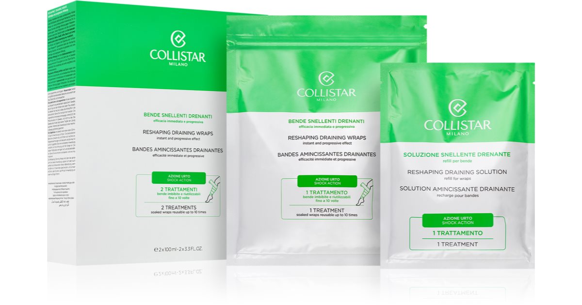 Collistar Reshaping Draining Wraps ligadura termo-ativa anticelulite ...