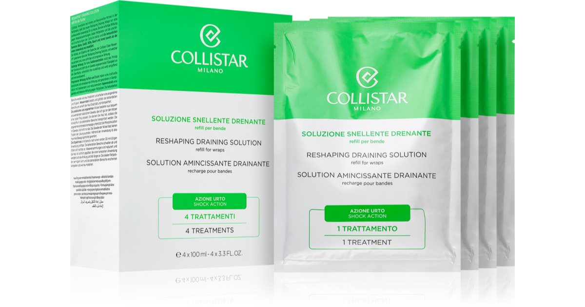 Collistar Reshaping Draining Solution Refill For Wraps ligadura termo ...