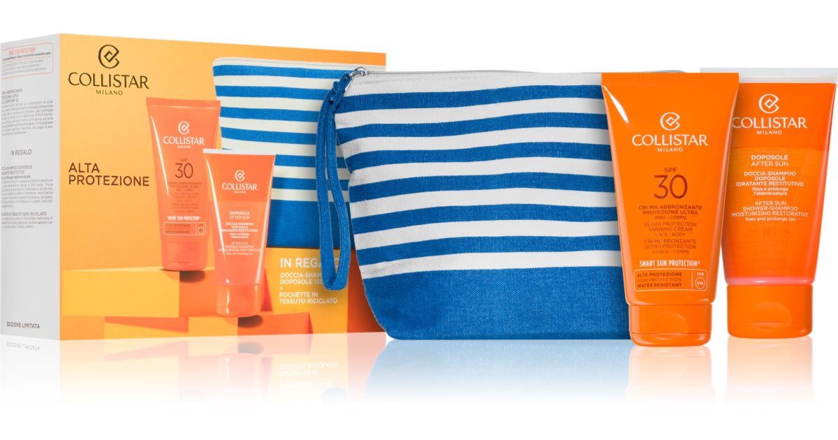 Collistar Set ULTRA PROTECTION TANNING CREAM FACE-BODY SPF 30 coffret ...