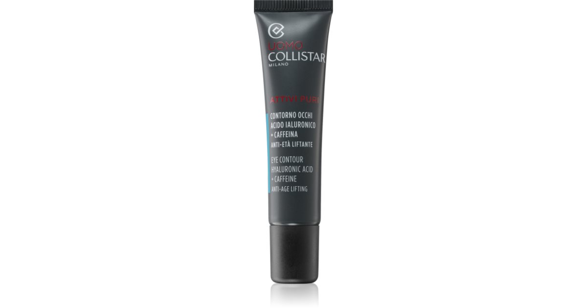 Collistar Linea Uomo Attivi Puri Eye Contour Hyaluronic Acid + Caffeine ...