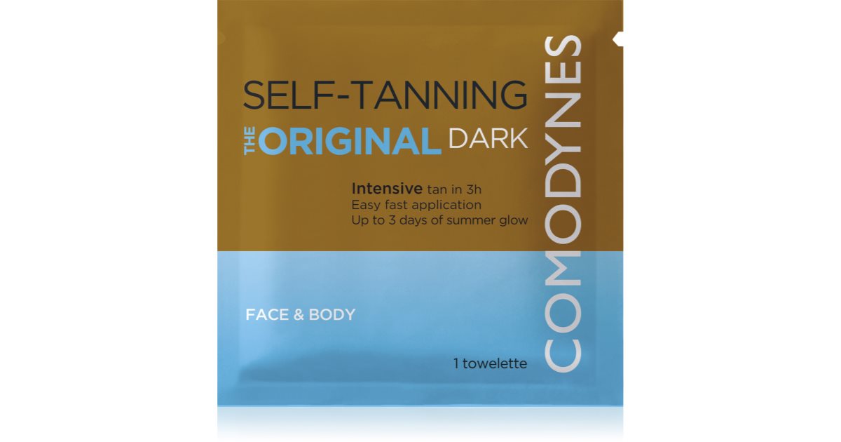 Comodynes Self-Tanning Towelette Brun-utan-sol-servett för ansikte och ...